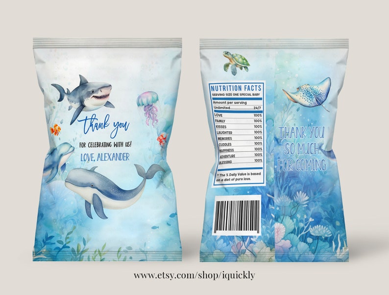 EDITABLE Under the Sea Food Tags Oneder Buffet Label Ocean Theme Tent ...