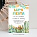 Fiesta Invitation First Fiesta Invite EDITABLE Mexican Fiesta Party ...