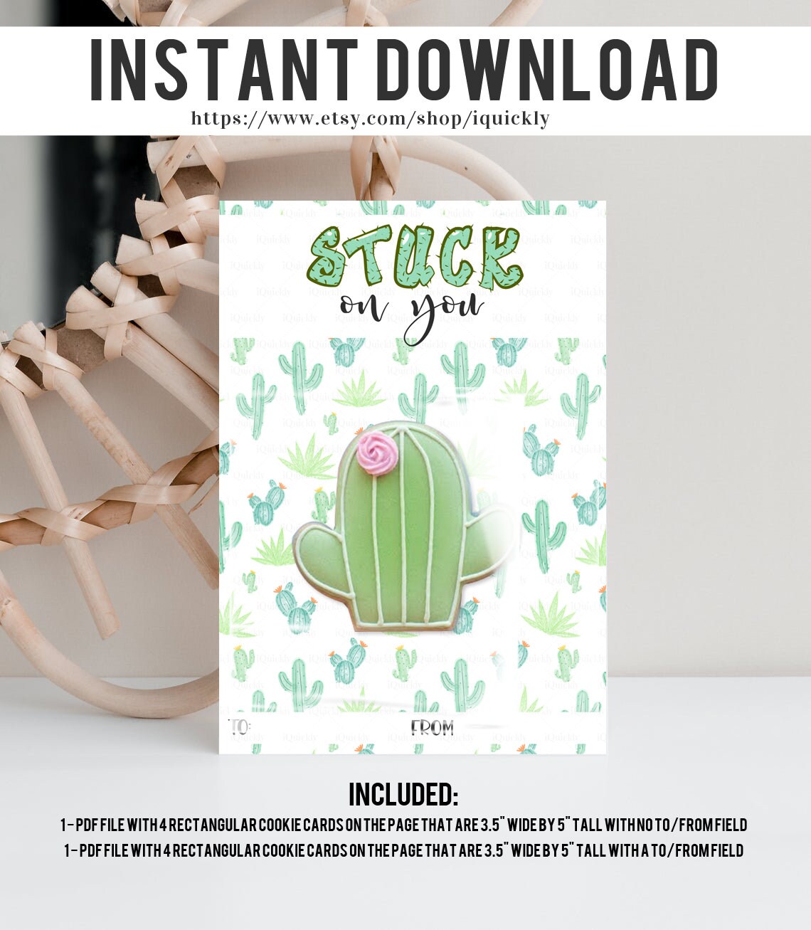 Printable Mini Cookie Card 3.5 X 5 Happy | Etsy