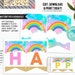 Editable Rainbow Welcome Sign, Rainbow Confetti Party Sign, Party ...