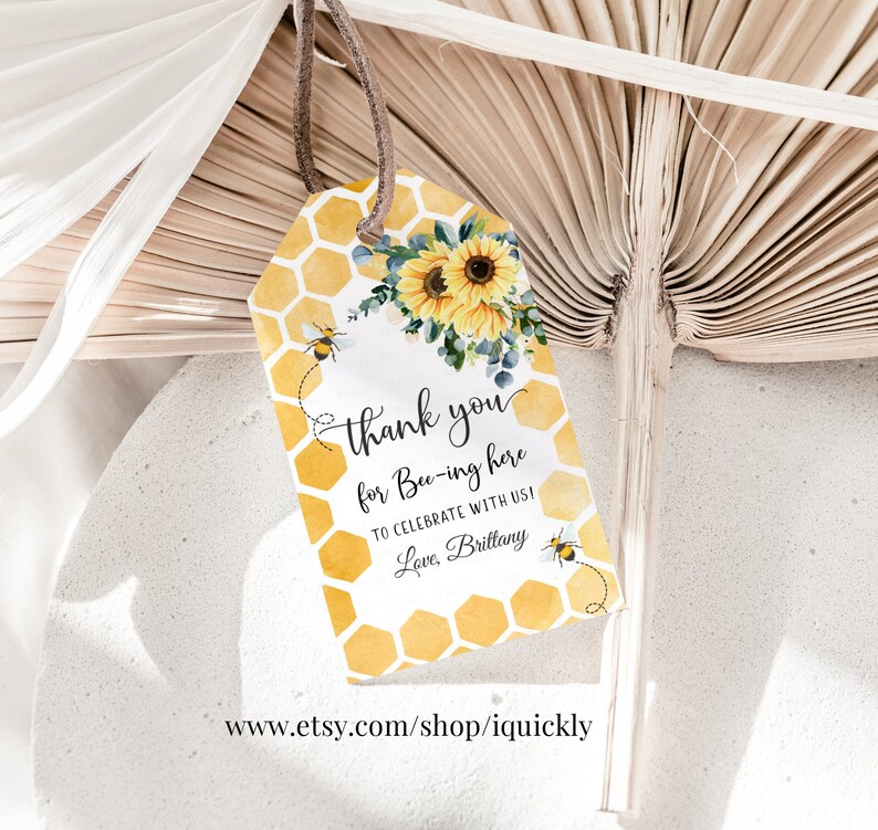 Editable Bee Party Decorations Honey Bee Package Birthday Sweet to Bee ...