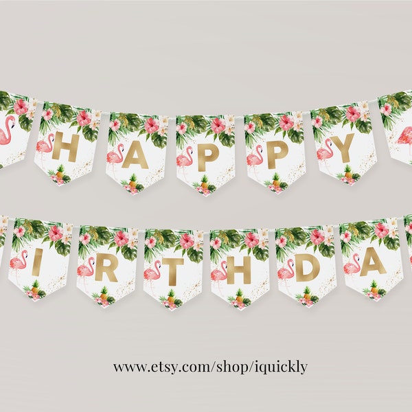 Flamingo Banner - Etsy