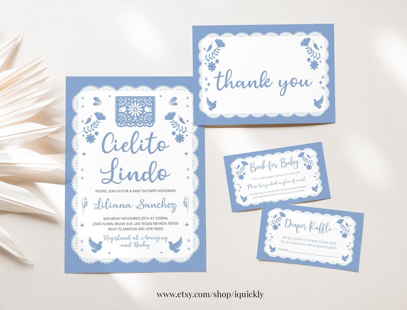 Cielito Lindo Box Pary Favor Label Editable Talavera Barro Mexican ...