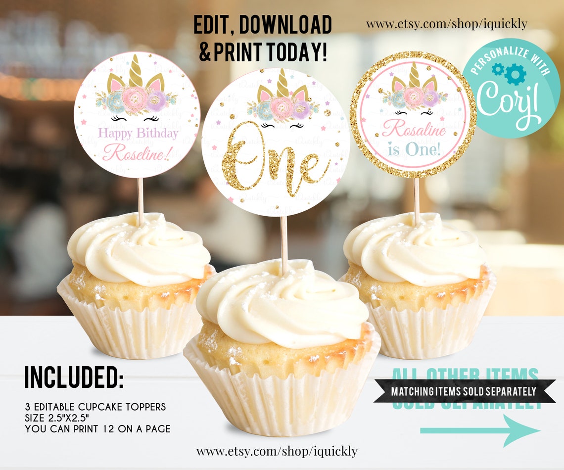 Editable Unicorn Welcome Sign, Unicorn Party, Unicorn Birthday, Magical ...
