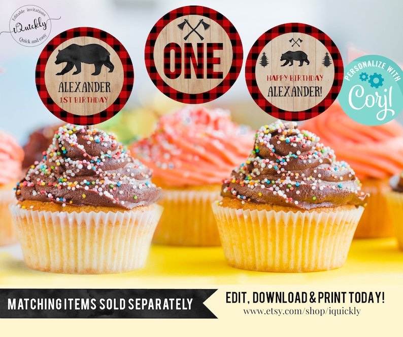 Editable Lumberjack Water Bottle Labels Buffalo Plaid Water | Etsy