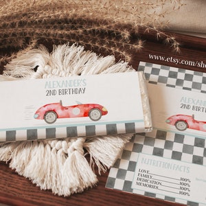 Editable Two Fast Bag Label Template Racecar Party Labels to Print on ...