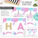 Unicorn Welcome Sign EDITABLE Unicorn Party Sign Unicorn - Etsy