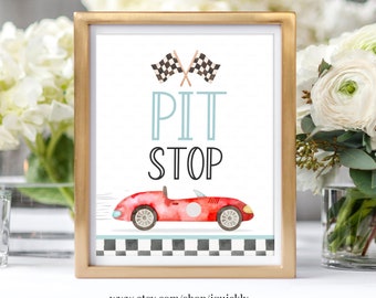 Race Car Pit Crew Sign Race Car Party Sign Race Car Party - Etsy