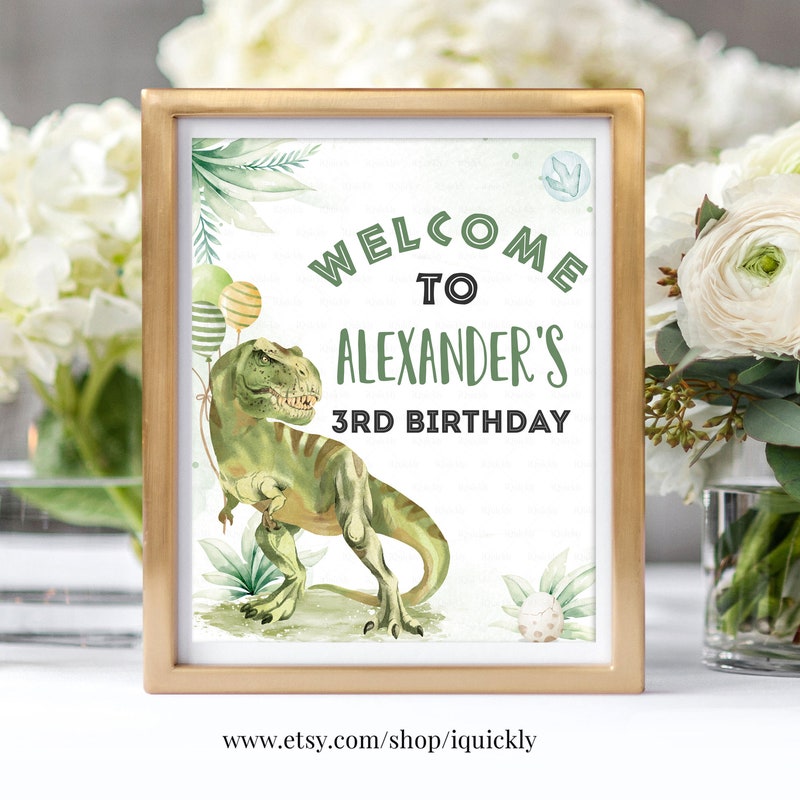 Three Rex Party - Etsy