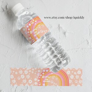 Editable Groovy Bag Label Template Daisy Party Labels Sized to Print on ...