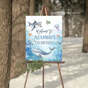 Editable Under the Sea Birthday Favor Tags Oneder the Sea Thank You ...