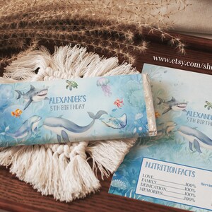 Editable Under the Sea Bag Label Template Oneder the Sea Animals Ocean ...