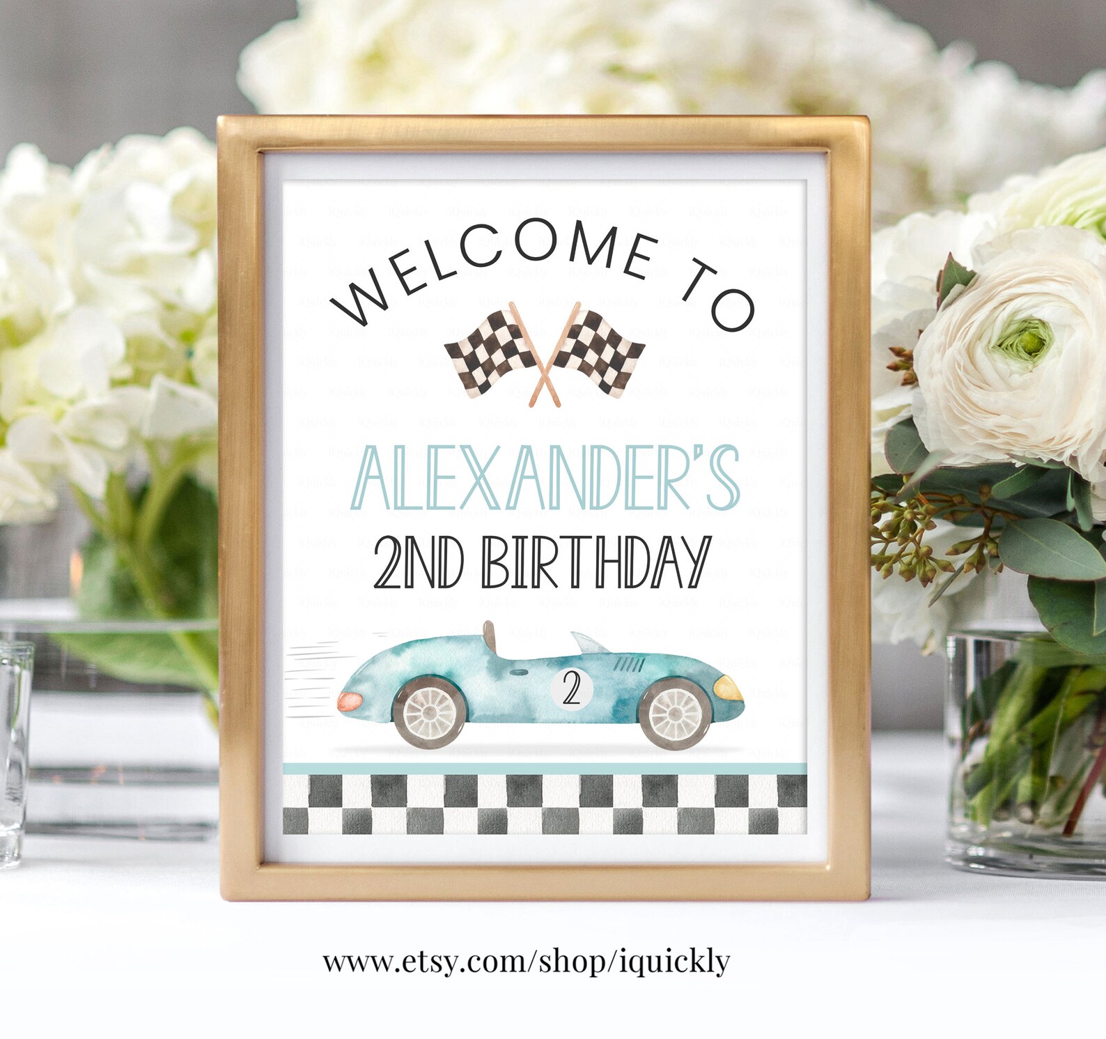 Editable TWO Fast Birthday Favor Tags Race Car 2nd Birthday Thank You ...