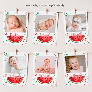 EDITABLE Watermelon Bottle Label, One in a Melon Water Labels Printable ...