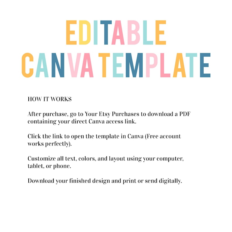 Graduation Announcement Invitation Editable Grad Party Invite Template ...