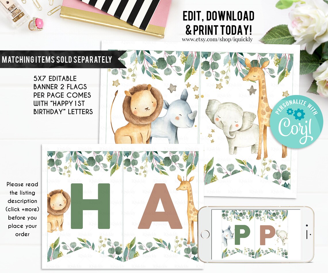 EDITABLE Safari Time Capsule and Matching Note Cards, Jungle Animals ...