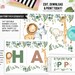 EDITABLE Safari Time Capsule and Matching Note Cards, Jungle Animals ...