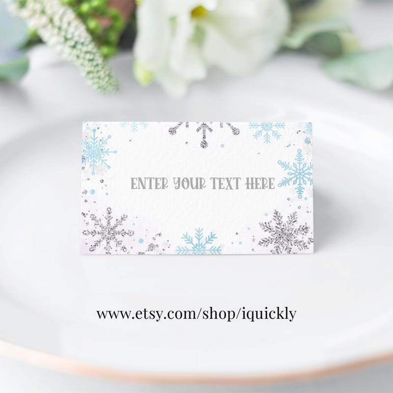 Winter Onederland Menus - Etsy