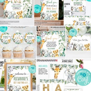 EDITABLE Safari Candy Bar Wrapper Jungle Chocolate Bar Wrappers Wild ...