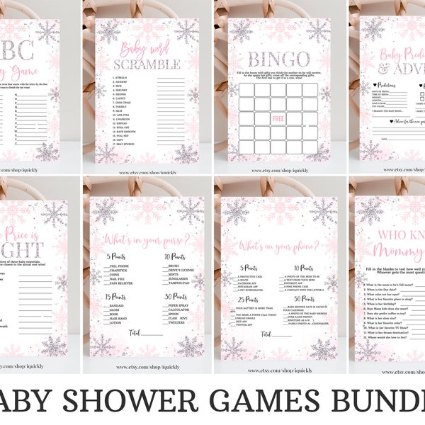 Baby Shower Games Bundle - Etsy