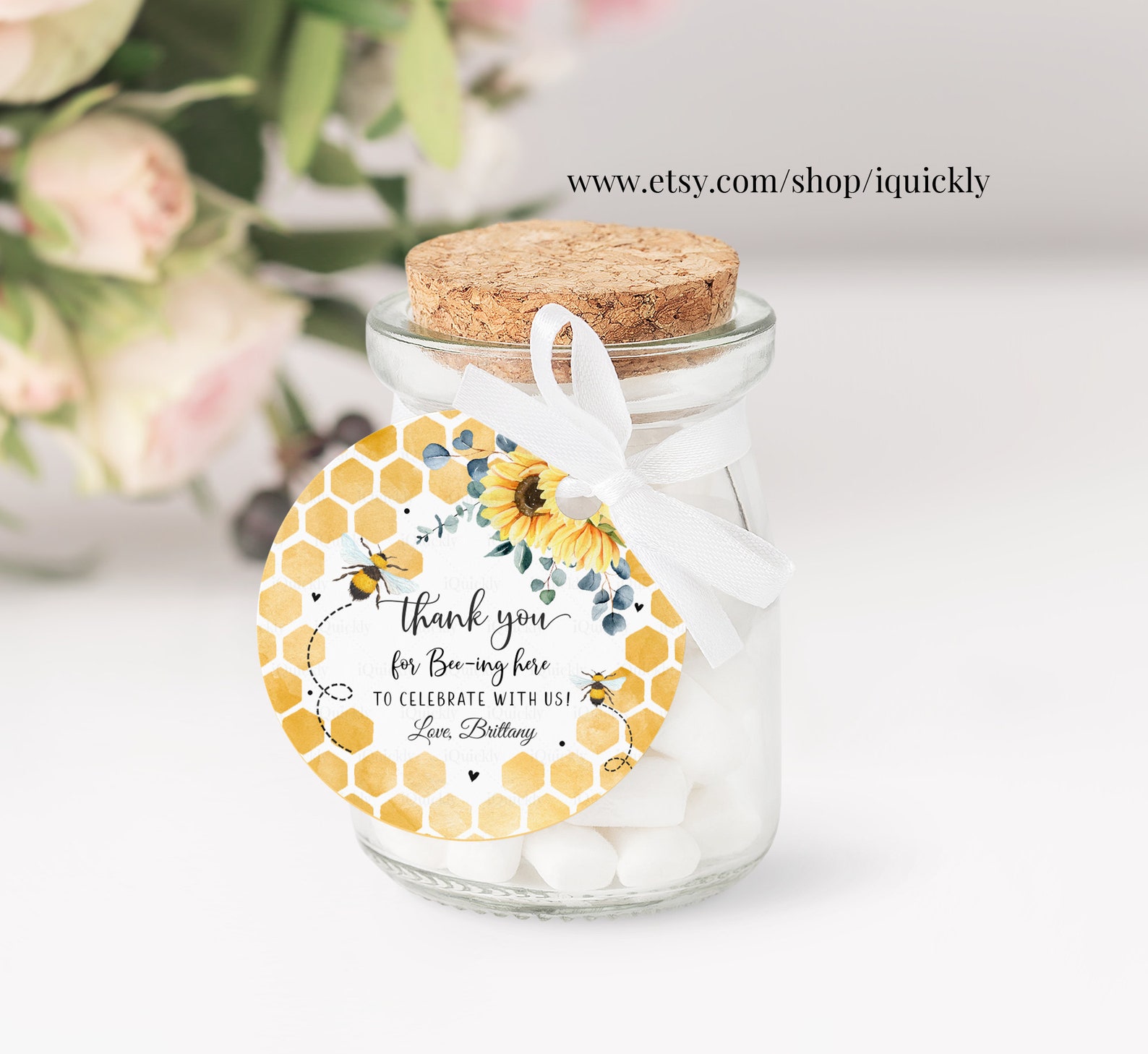 Editable Bee Birthday Party Favor, Box Label Printables Honey Bee Party ...