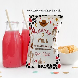 EDITABLE My First Rodeo Birthday Party Signs Cowboy Welcome Sign ...