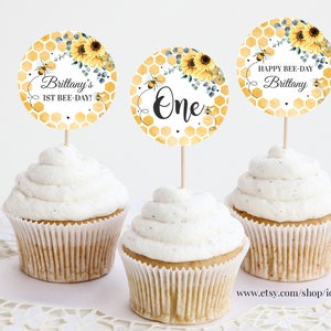 Editable Bee Party Decorations Honey Bee Package Birthday Sweet to Bee ...