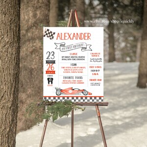 Fueling Station Party Sign Race Car 2nd Birthday Two Fast Table Sign ...