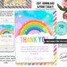 EDITABLE Rainbow Food Tags Buffet Label Tent Card Food - Etsy