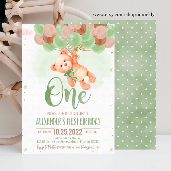 Teddy Bear First Birthday - Etsy