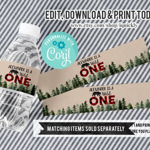 Editable Lumberjack Milestone Birthday Poster, Buffalo Plaid First ...