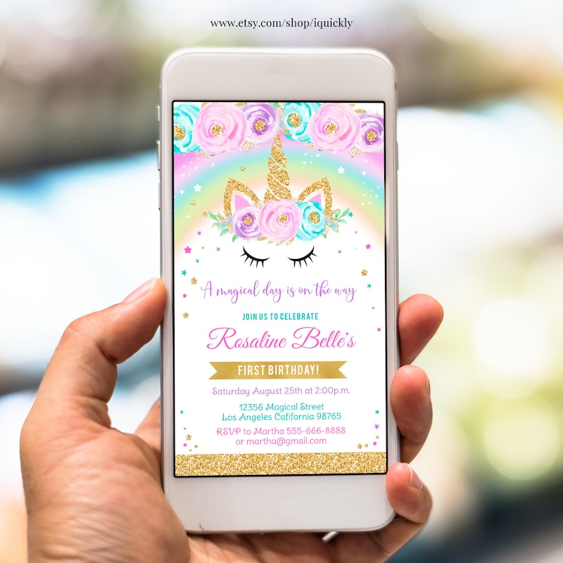 Phone Invitation - Etsy