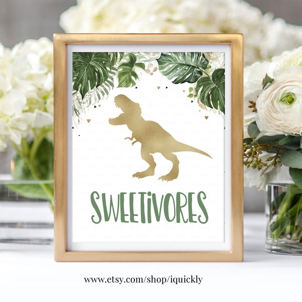 Dinosaur Food Signs Printable - Etsy