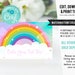 EDITABLE Rainbow Bottle Label Water Labels Printable 1st - Etsy