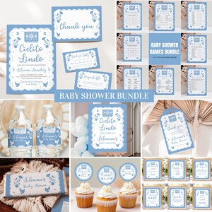Cielito Lindo Baby Shower Party Favors Editable Talavera Barro Tags ...