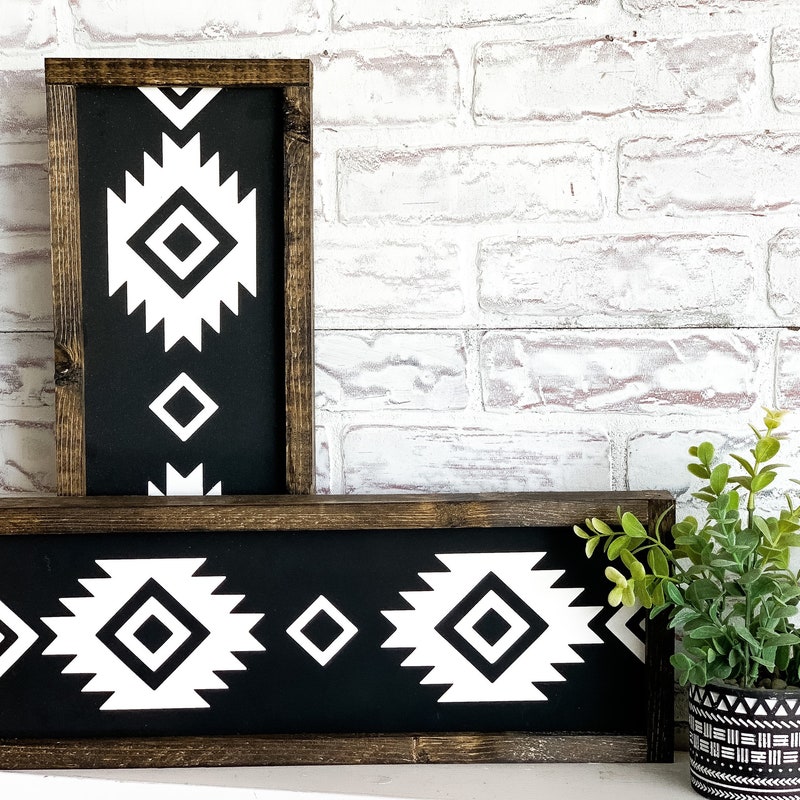 Aztec Wood Sign - Etsy