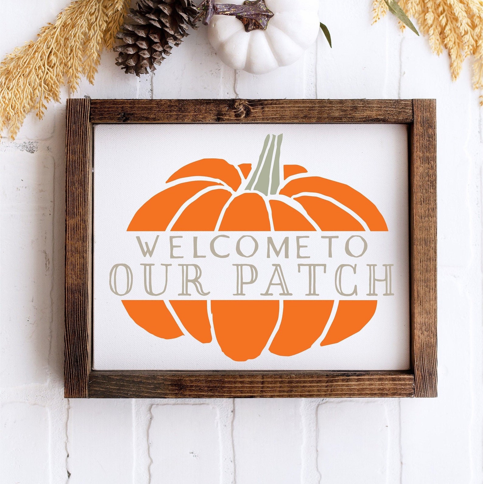 Welcome to Our Patch Wood Sign Farmhouse Sign Rustic Home - Etsy