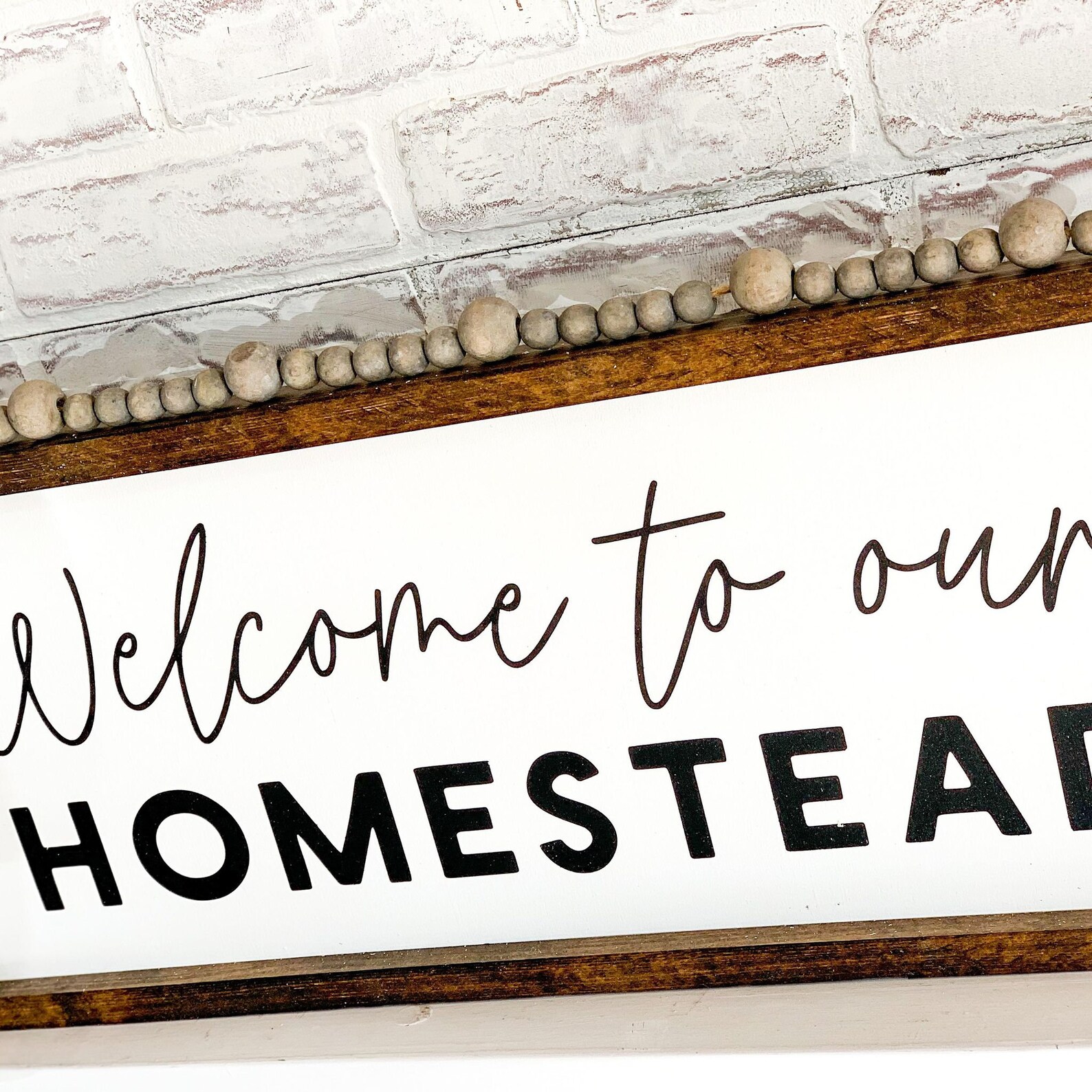 Welcome To Our Homestead Wood Sign Farmhouse Sign Rustic | Etsy