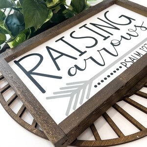 Raising Arrows Wood Sign, Farmhouse Sign, Rustic Home Decor, Signs for ...