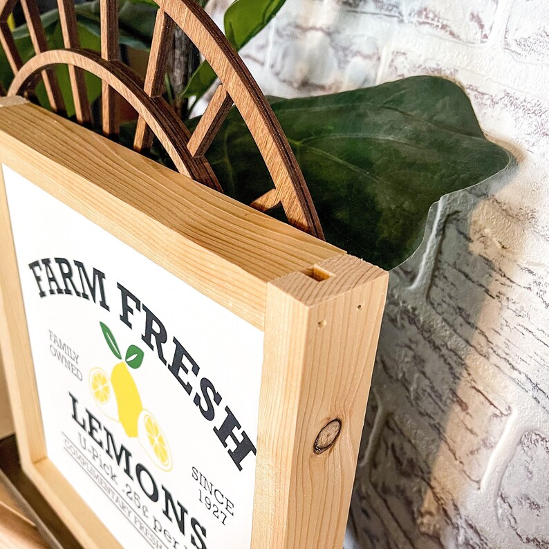 Farm Fresh Lemons Wood Sign Farmhouse Sign Rustic Home - Etsy