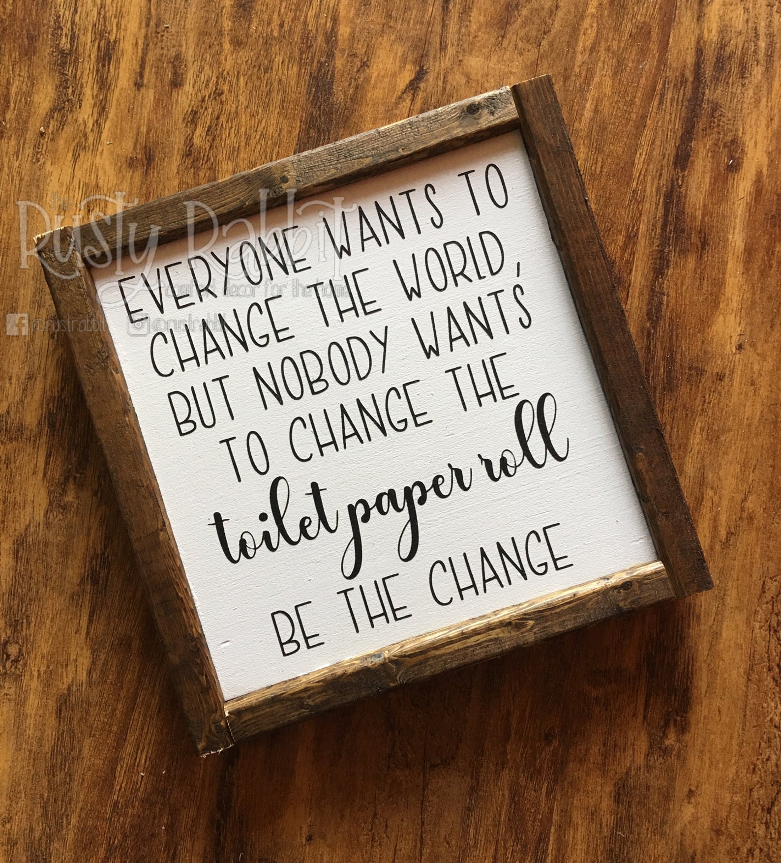 Change Toilet Paper Roll Sign - Etsy
