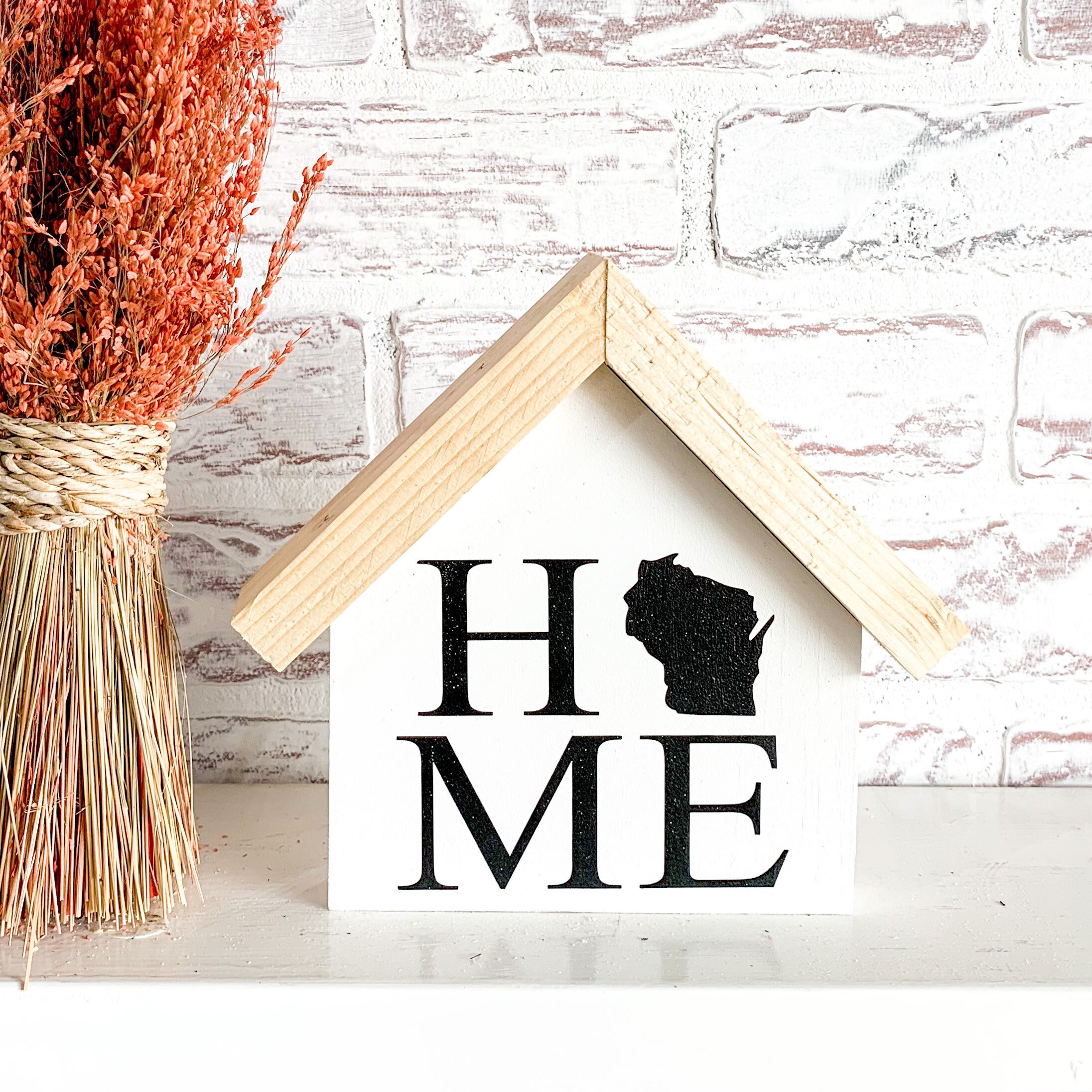 Home State House Wood Sign Farmhouse Sign Rustic Home Decor | Etsy