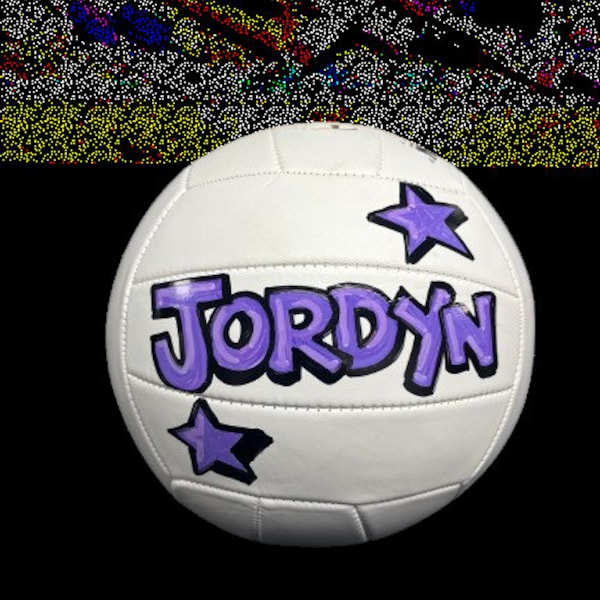 Custom Volleyball Painted - Etsy