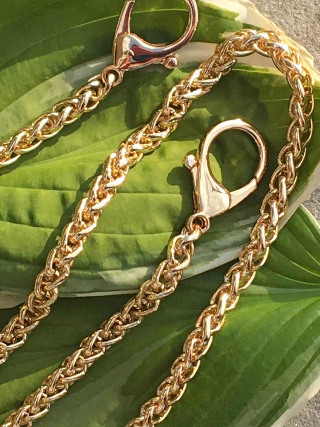 Luxury Gold Braided Purse Chain Strap Replacement Crossbody for Handbag ...