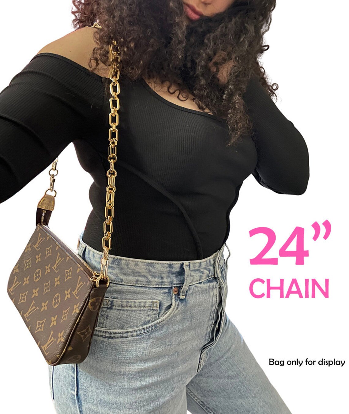 Gold Purse Chain Shoulder Bag Chain Strap Crossbody Chain Replacement ...