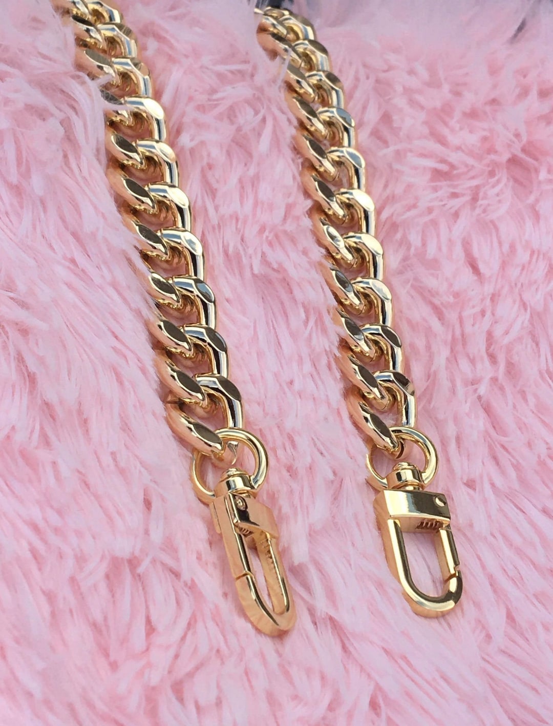 Gold Chunky Purse Chain Shoulder Chain Strap Replacement Jumbo Chunky ...