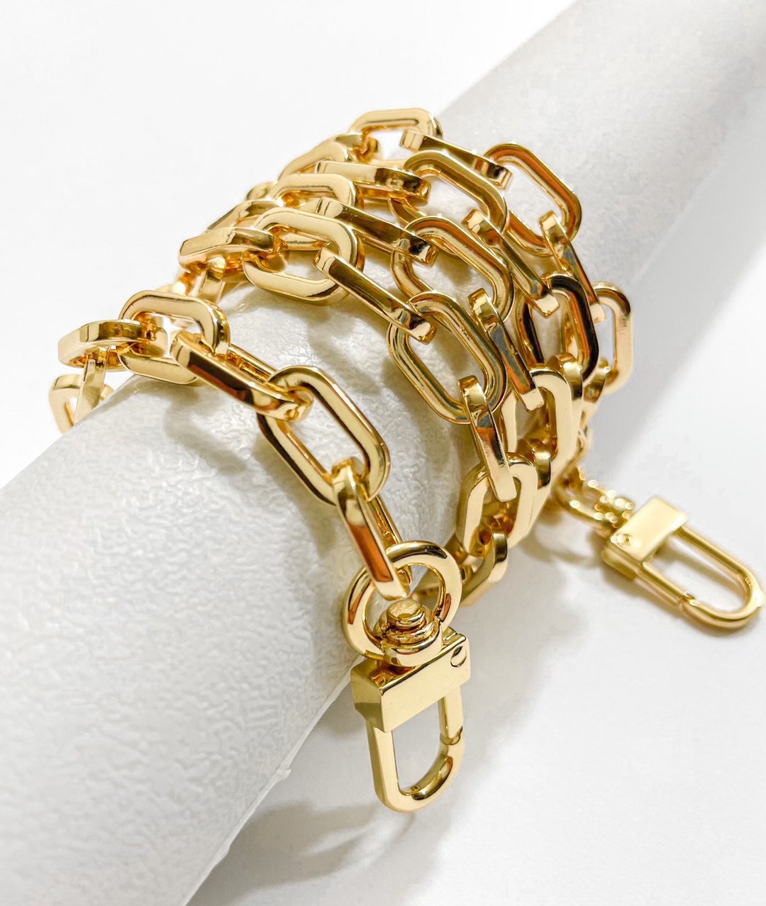 Gold Purse Chain Strap Shoulder Chain Strap Crossbody Chain Strap Gold ...