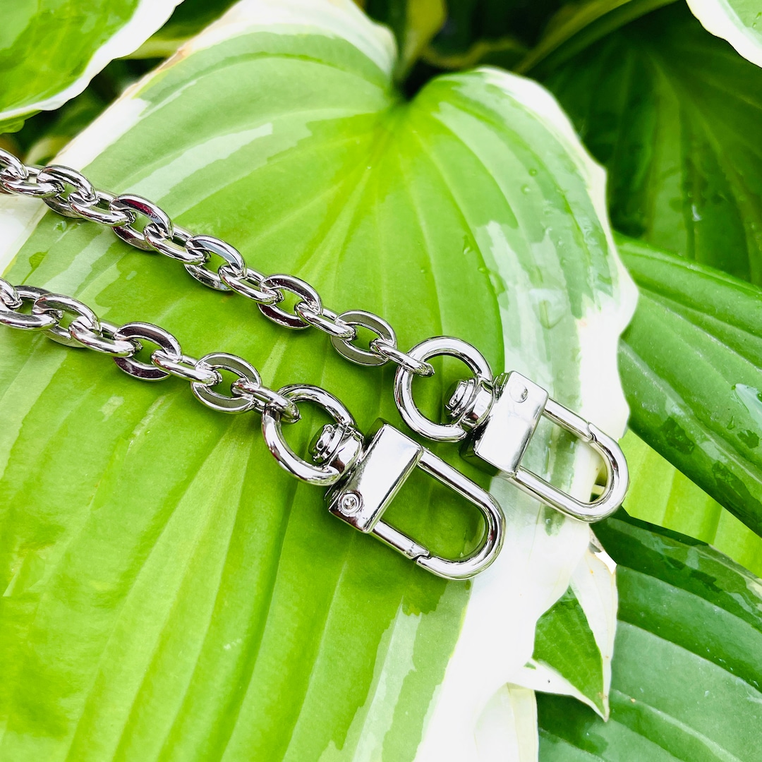 Silver Purse Chain Crossbody Strap Shoulder Strap Chain Silver ...