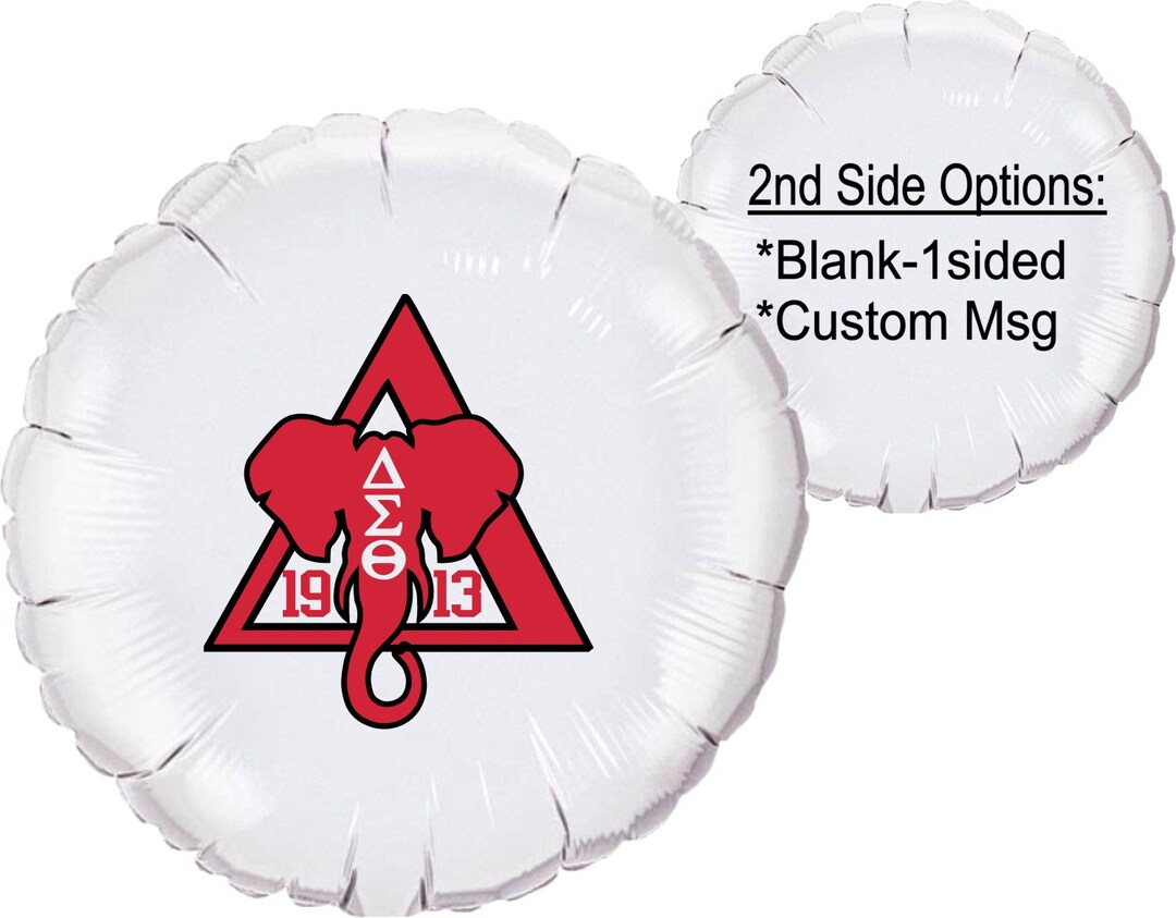 Delta Sorority, Elephant & Year Customized Mylar Balloon - Etsy