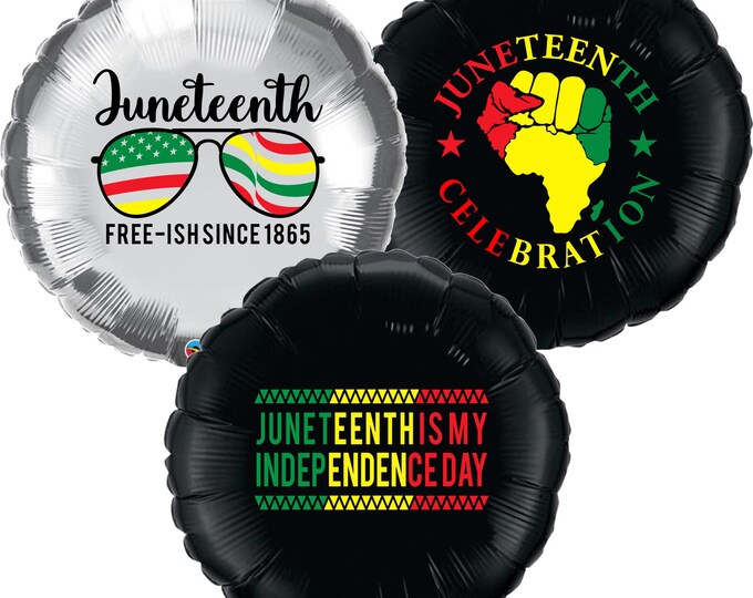 Juneteenth, Celebration, Independence Day, 1865 Personalized 18" Mylar ...